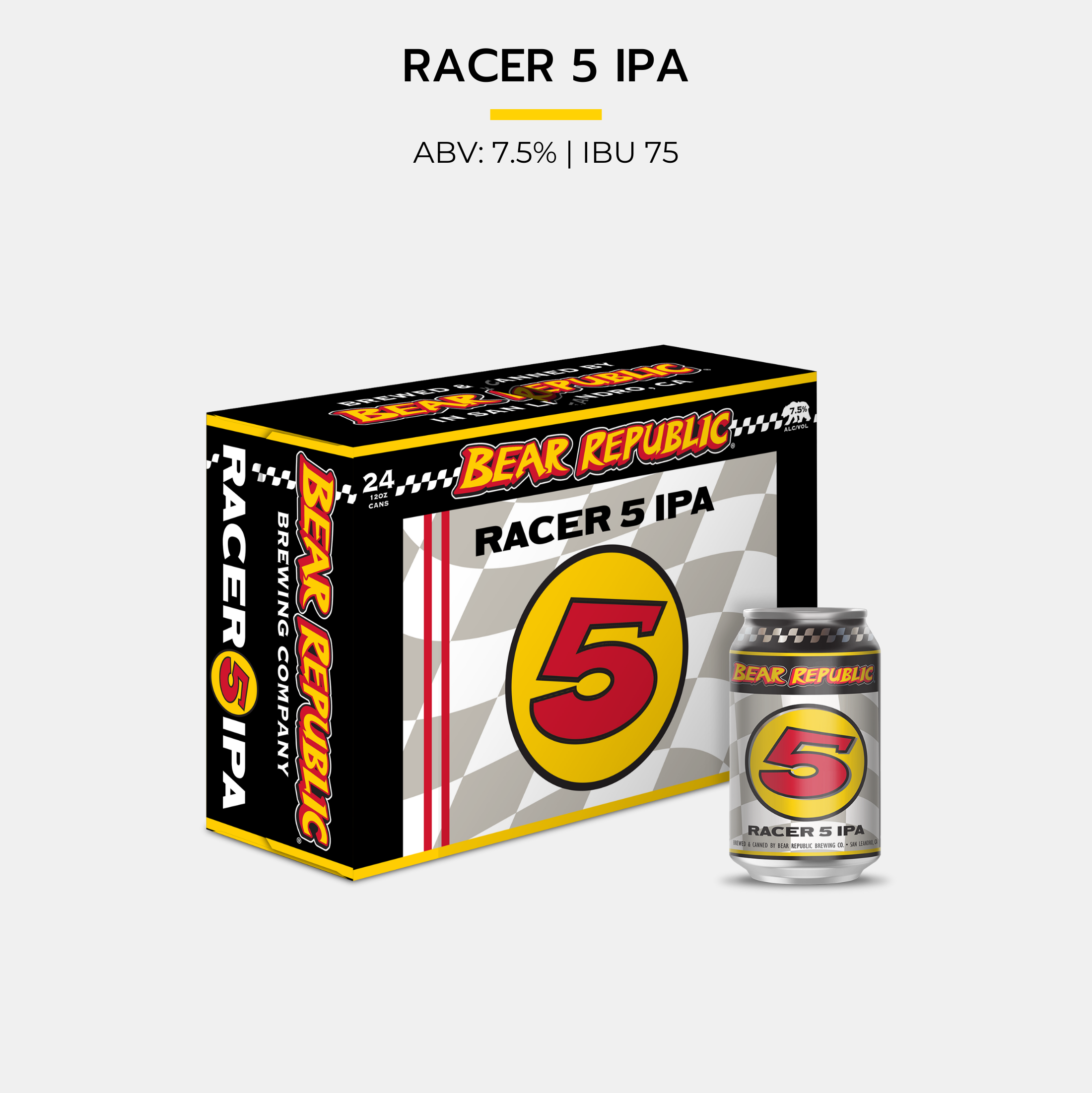Racer 5 IPA – Bear Republic Brewing Company